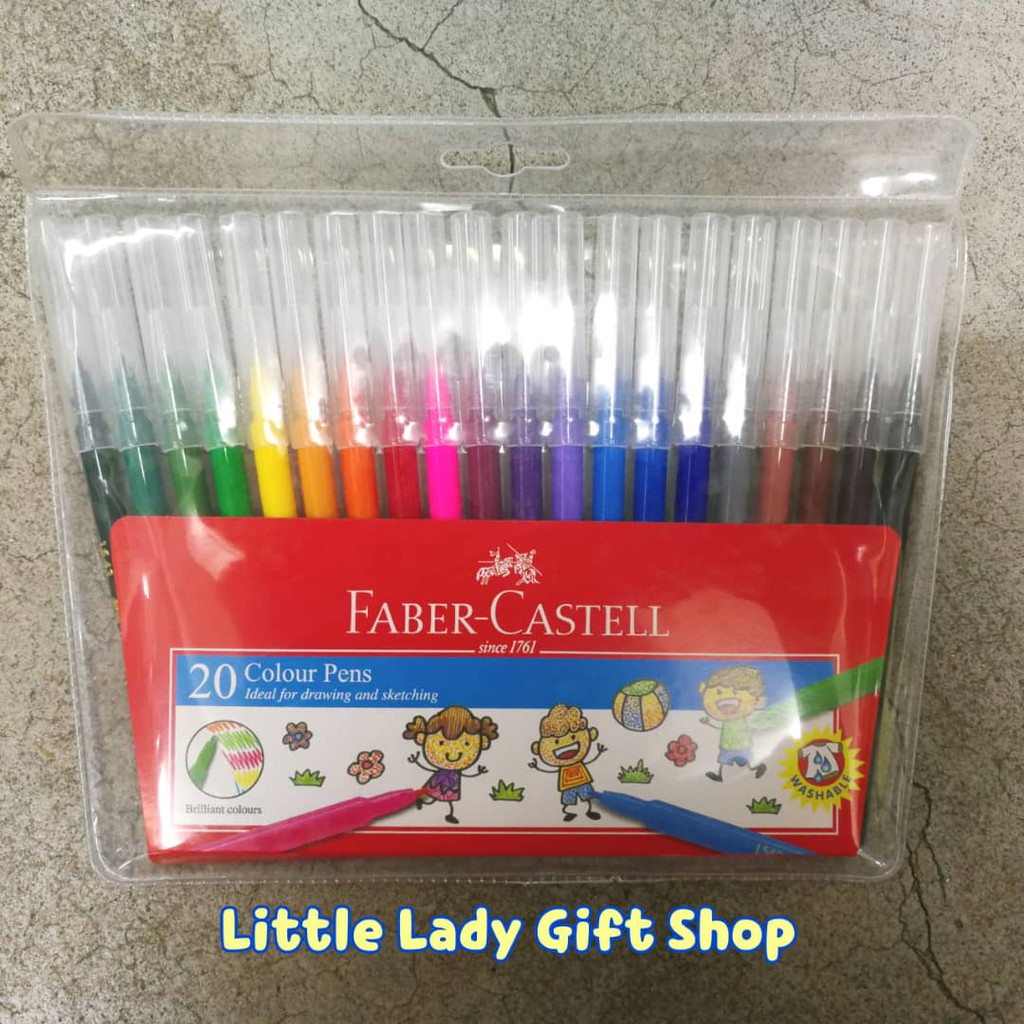 Faber-Castell Colour Pens / Magic Pens 12 colours 24 colours | Shopee ...