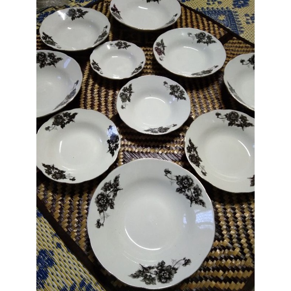 Set pinggan lama pinggan legend kekwa hitam Klasik. | Shopee Malaysia