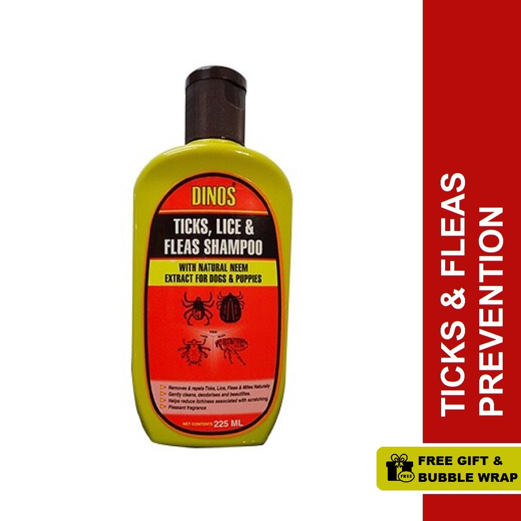 Dinos Anti Ticks, Lice & Fleas Pet Shampoo 225ml | Shopee Malaysia