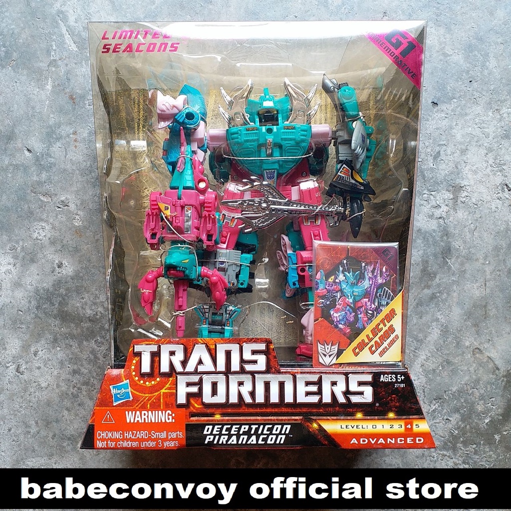 Hasbro Transformers Limited Edition G1 Seacons Piranacon MISB Optimus ...