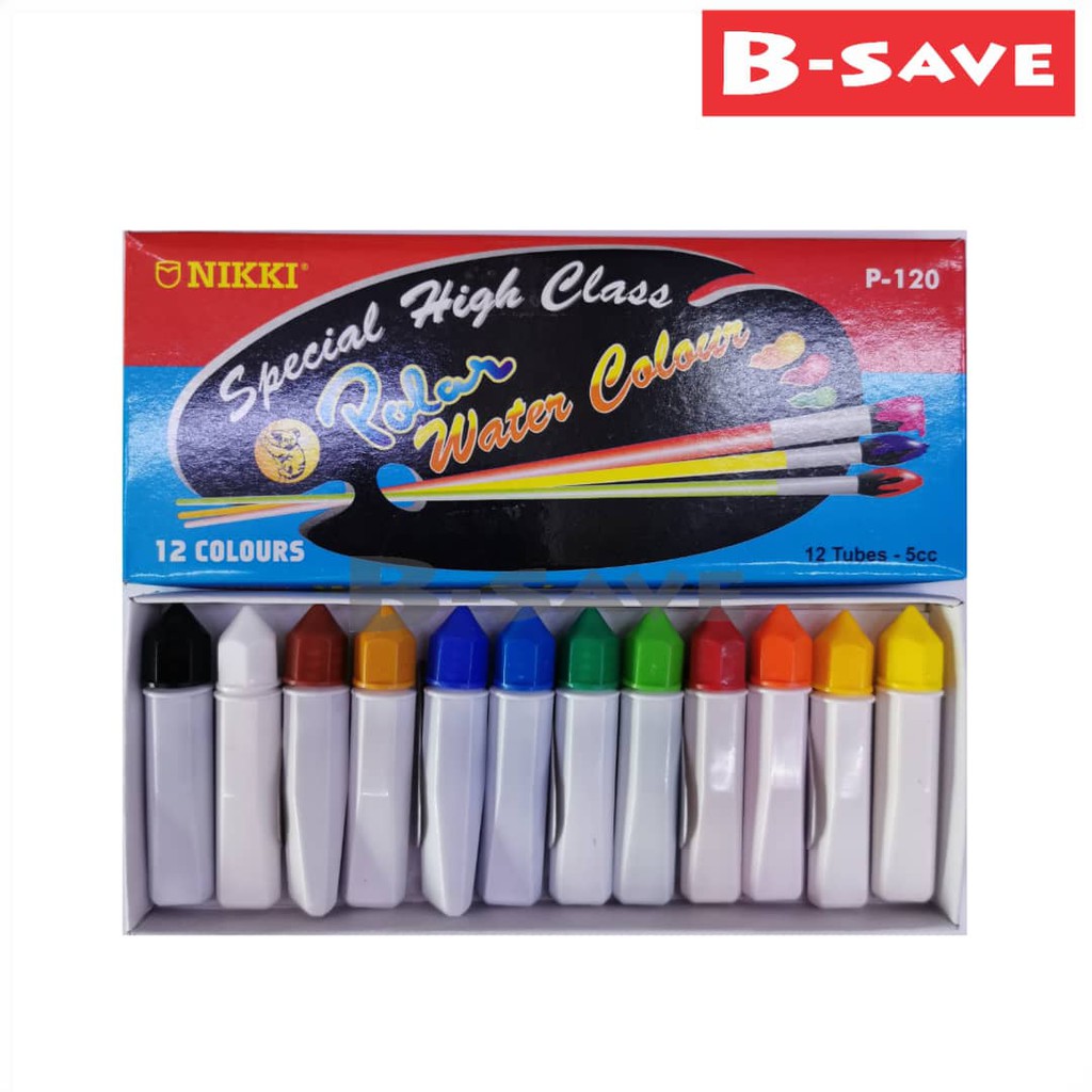 Nikki Water Colour / Color 12 Colour P-120 (Buncho Water Colour ...
