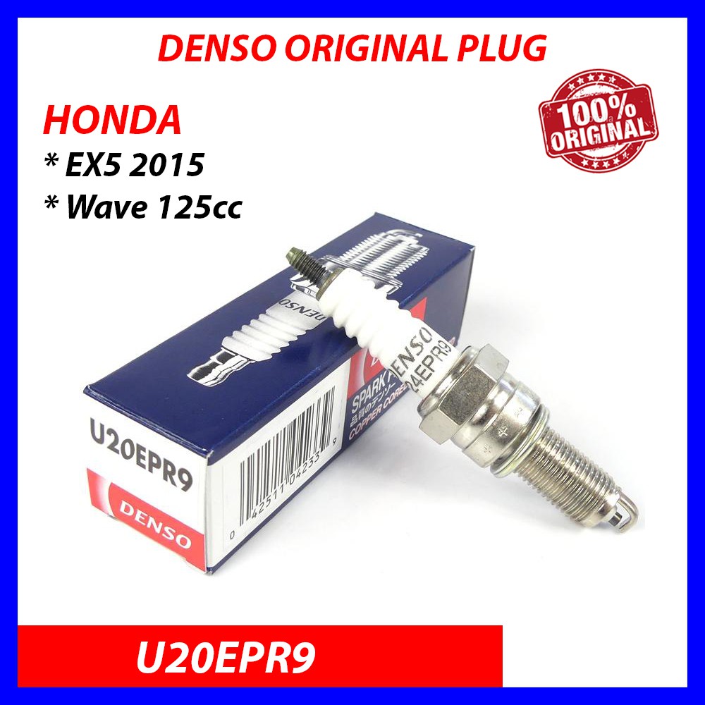 DENSO MOTOR SPARK PLUG U20EPR9 - HONDA EX5 2015- / WAVE 125cc | Shopee ...