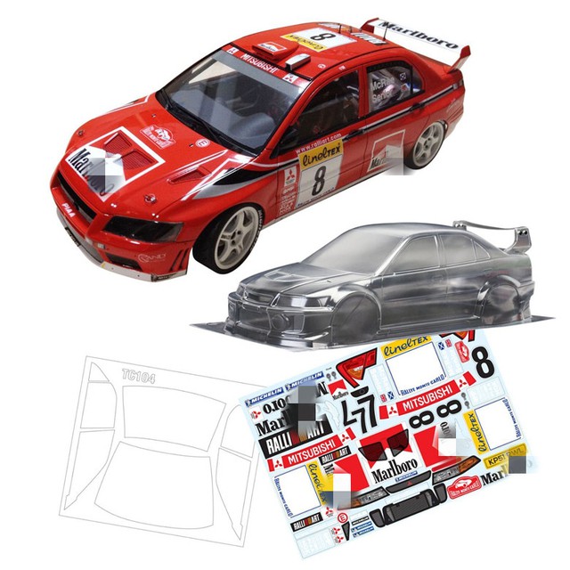 High quality 1/10 Mitsubishi Lancer EVO Ⅴ 5 RC PC body shell 190mm ...