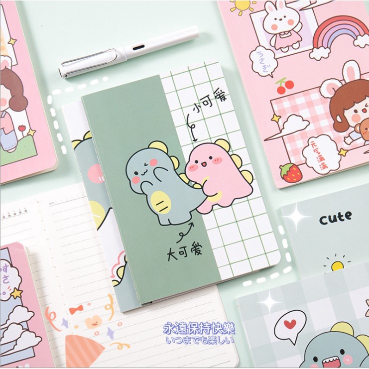 🦄 Ready Stock 🦄 A5 Cute Cartoon Notebook Mini Pocket Notepad Small Book ...