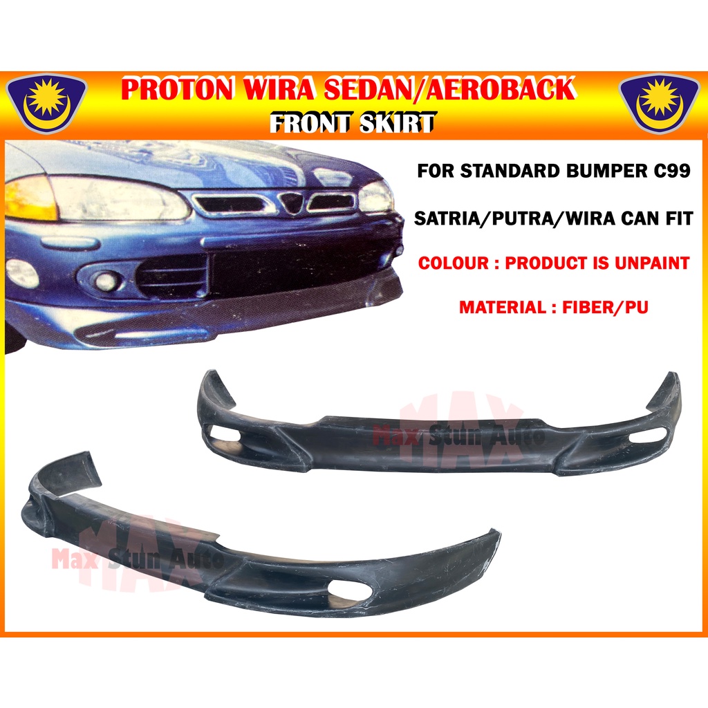 PROTON WIRA SEDAN SALOON AEROBACK SATRIA PUTRA FRONT SKIRT FOR SE ...