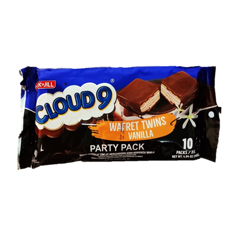14g x 10pcs Biscuit Jack’n Jill Cloud 9 Wafret Twins Chocolate ...