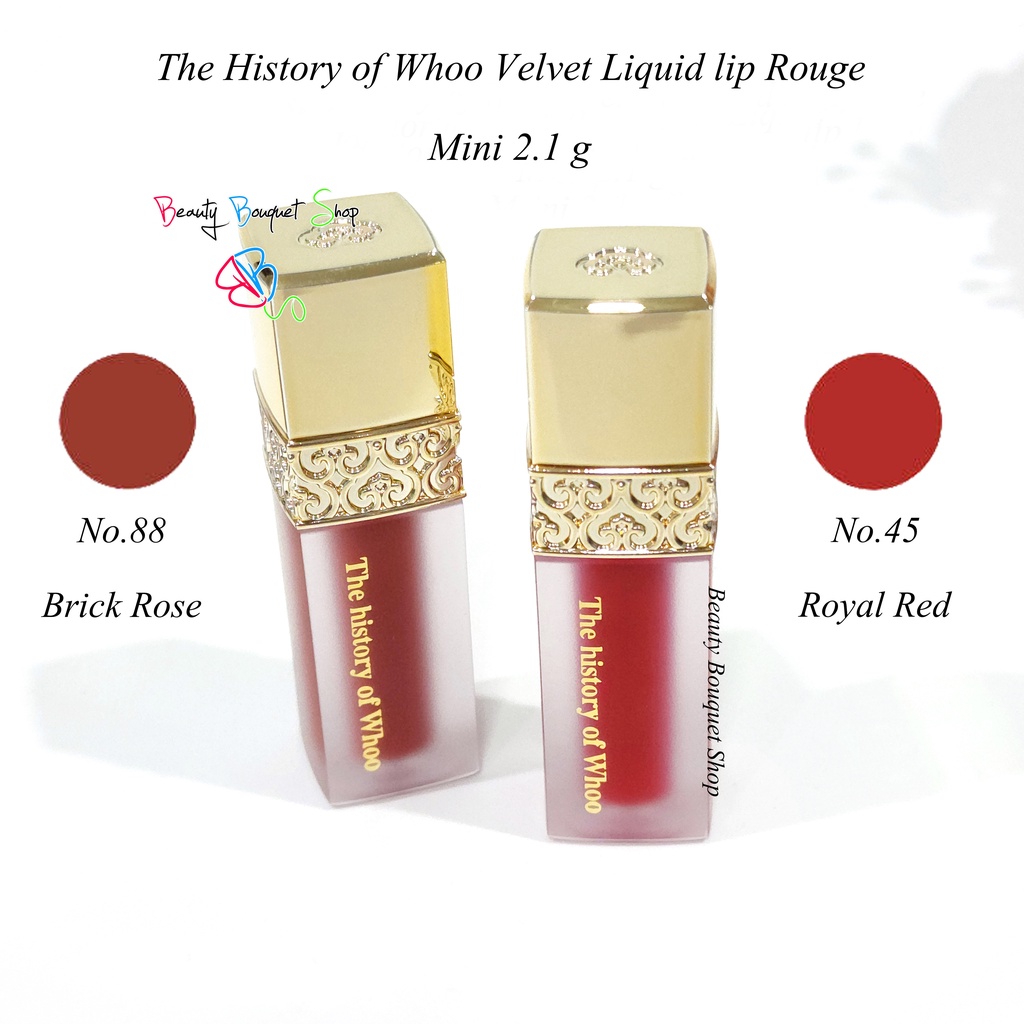 The History of Whoo Velvet Liquid Lip Rouge (mini 2.1g) | Shopee Malaysia