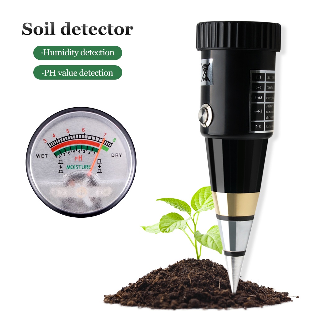 MKR Soil Tester pH Humidity Meter Plant Analyzer Moisture Soil pH ...