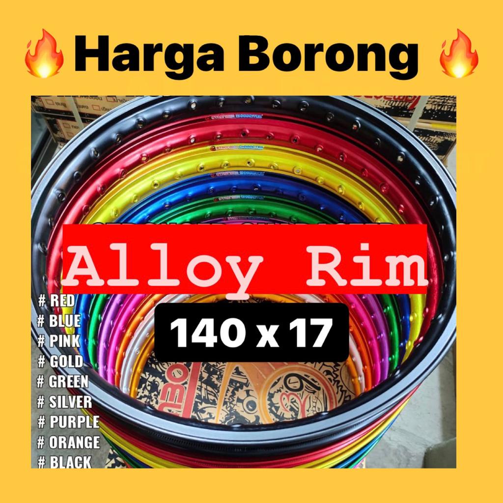 [ 1 Pcs ] ALLOY RIM 140x17 ( ) // ALLOR RIM RODA WHEEL ALOI ALLOR RIM 1 ...