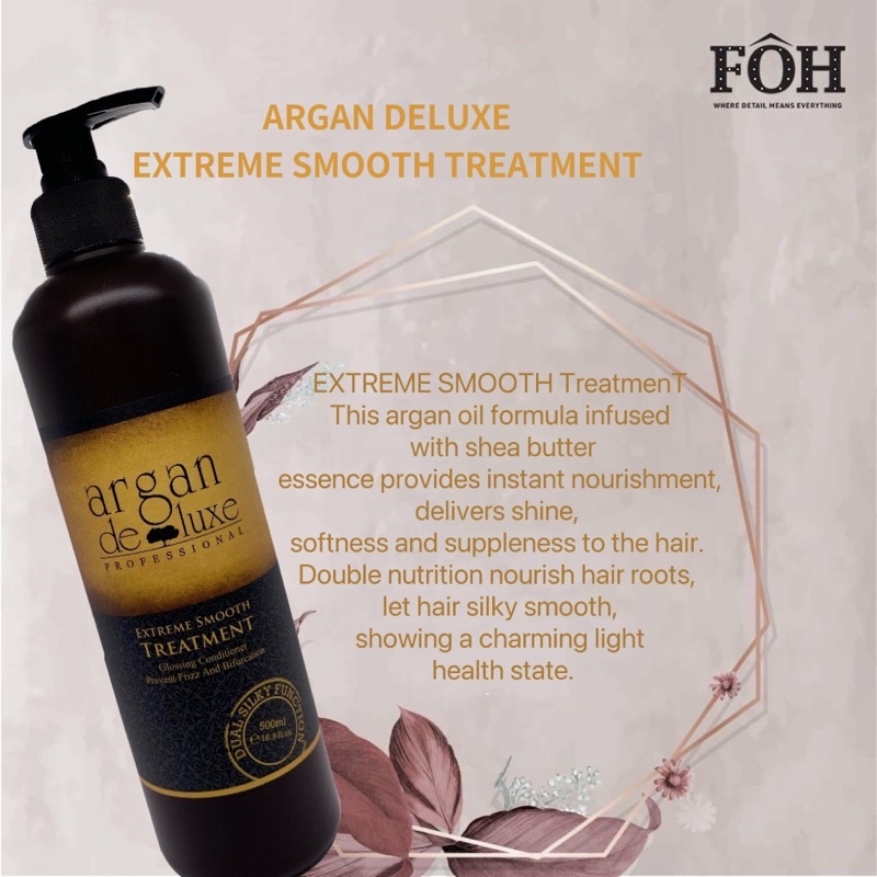 ARGAN DELUXE EXTREME SMOOTH TREATMENT 500ml | Shopee Malaysia
