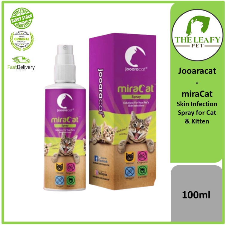 JooraCat MiraCat Skin Infection Spray for Cat & Kitten - 100ml | Shopee ...