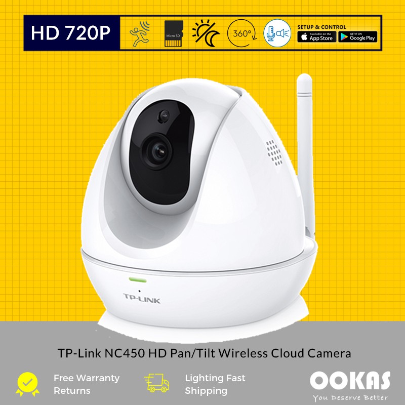 TP-Link NC450 HD Pan Tilt Cloud Wireless Wifi Surveillance IP Camera | Shopee Malaysia