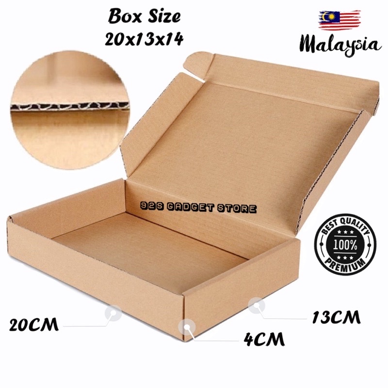 Carton Box Packaging Box 20 CM*13 CM*4 CM Kotak | Shopee Malaysia