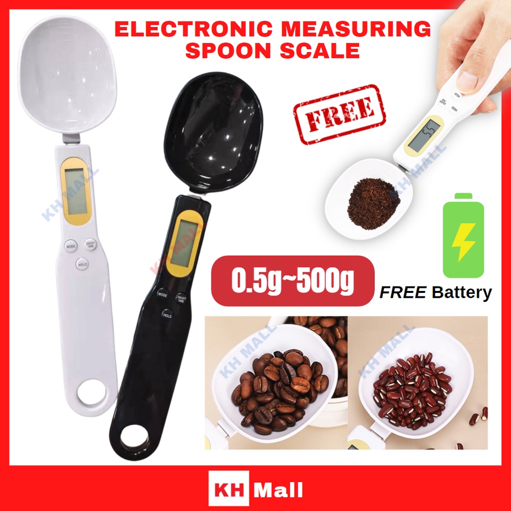 LCD Electronic Digital Spoon Scale 500g/0.1g Weighing Kitchen Jewelry ...