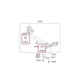 REAR AXLE BUSH (GENUINE PARTS) KIA FORTE 1.6 / 2.0 > 55160-1M000 ...
