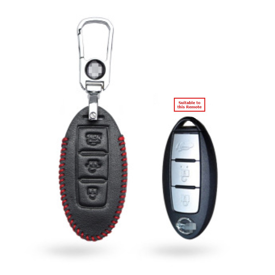 Nissan Almera Turbo / X-Trail 3Buttons (Boot) Keyless Remote Hand-Sewn ...