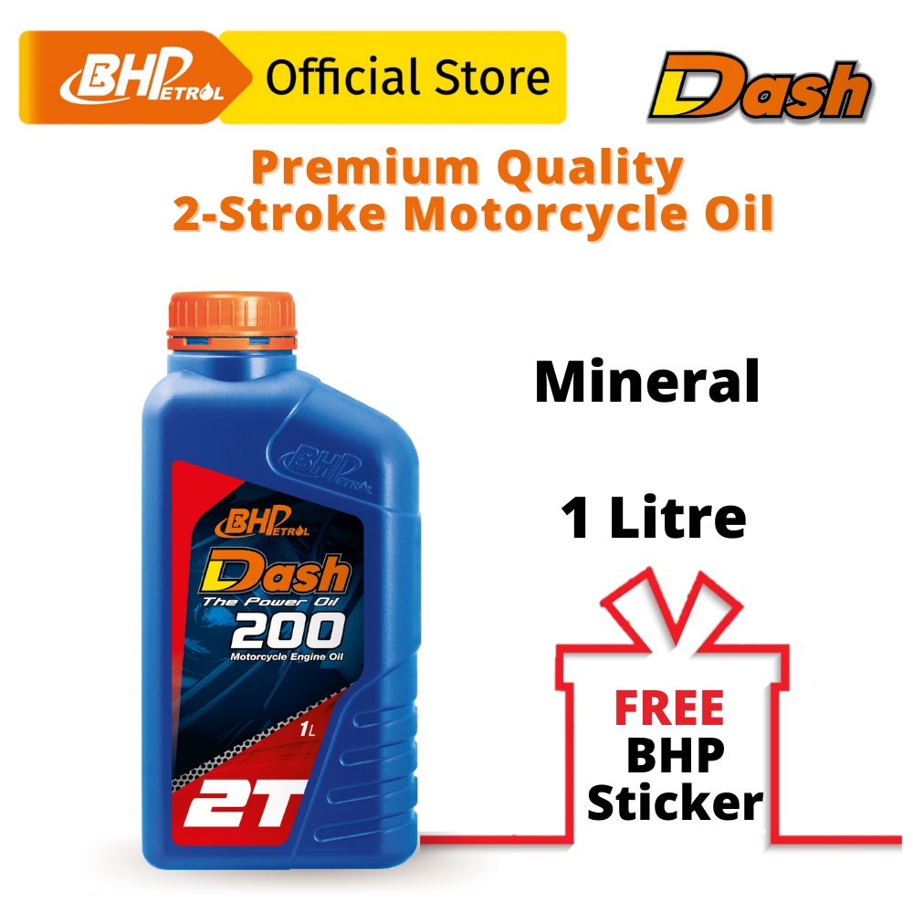 BHP Dash 200 2T Motorcycle Oil (1L) | Shopee Malaysia
