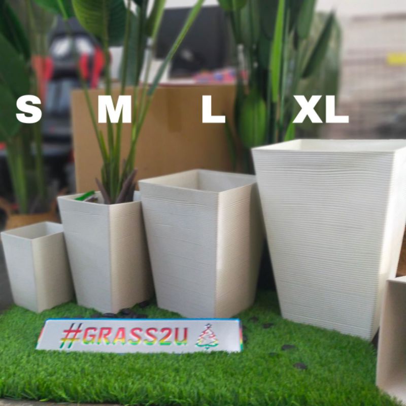 Pasu Petak / Square Flower Pot / Pasu Bunga Petak / Pusa Hiasa / Vase ...