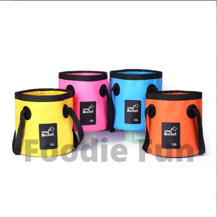 Large Portable/Multipurpose Outdoor Foldable Water Bucket Camping ...