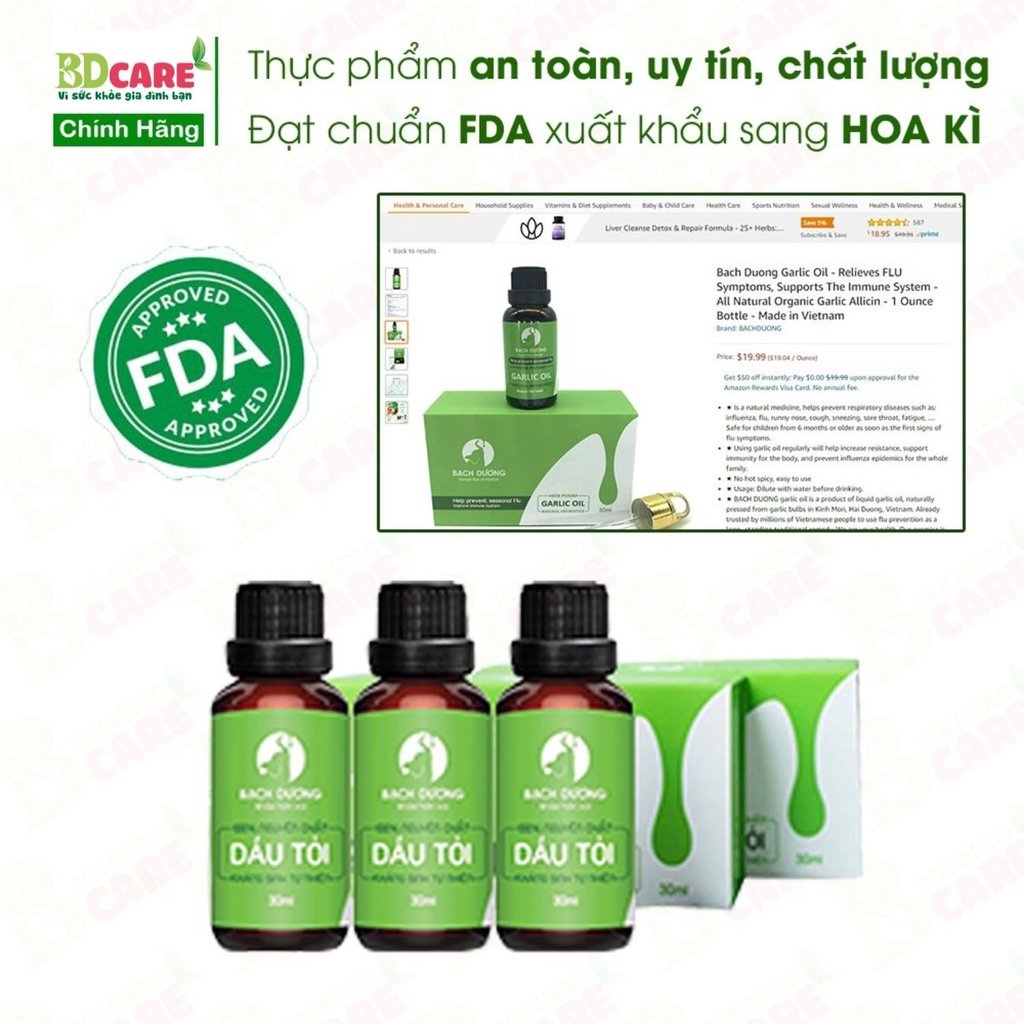 Bach DUONG garlic essential oil with the highest natural antibiotic ...