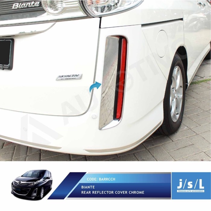 Mazda Biante Rear Reflector Bumper Cover Chrome | Shopee Malaysia