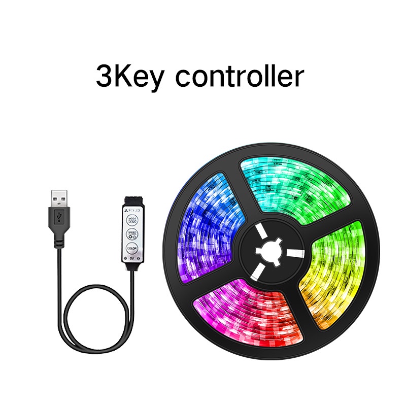 LED Strip Lights 2M 3M 5M 10M 15M 5050 USB Infrared Control RGB SMD ...