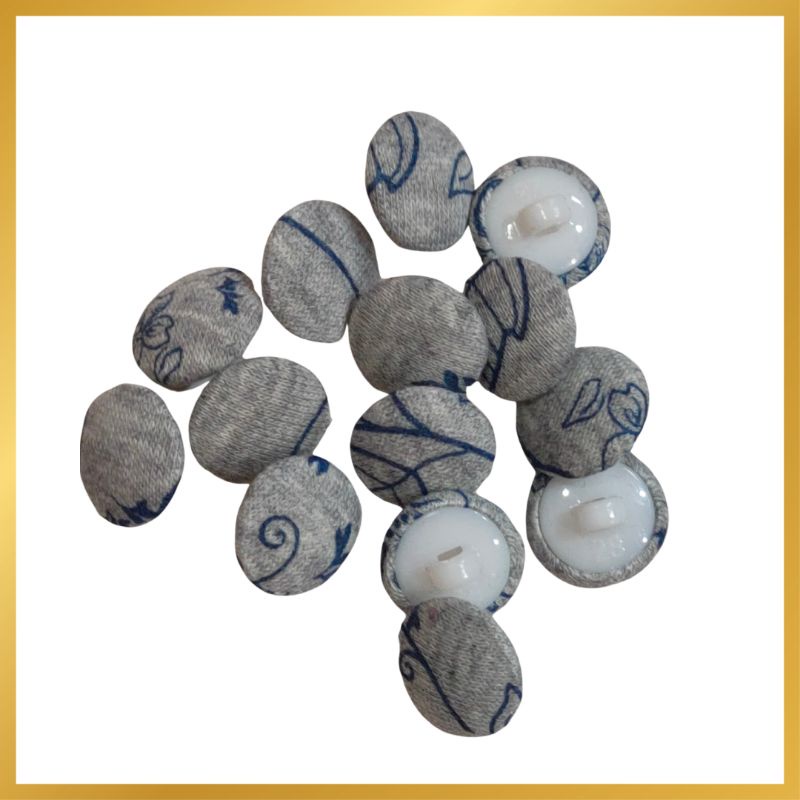 10 biji Butang Balut Kain Butang bungkus kain 1.6cm / 16mm Button Baju ...