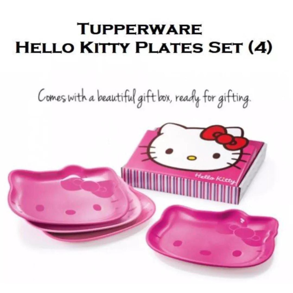 Tupperware Hello Kitty Plate | Shopee Malaysia
