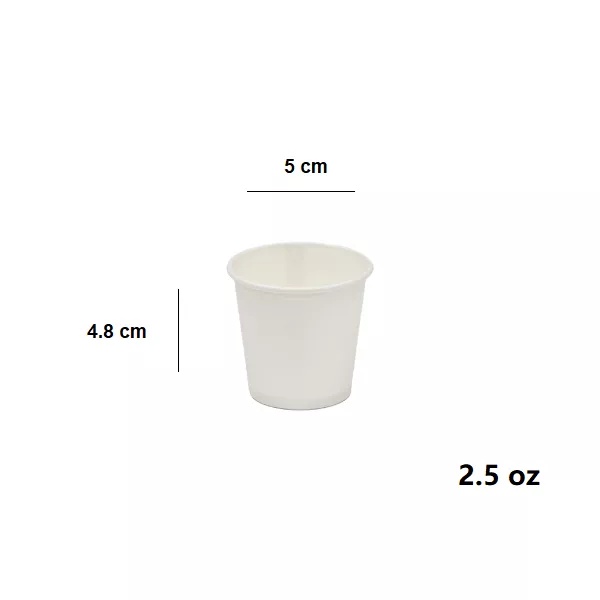 Cawan Sampel Kertas Kecil / Paper Sample Cup / Sample Paper Cup Plain ...