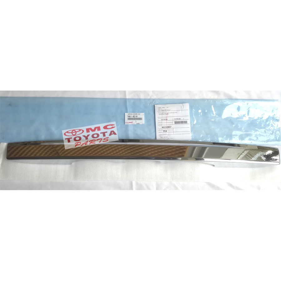 List of Trunk Door Trunk Lid Garnish Avanza Veloz 76811-BZ191 | Shopee ...