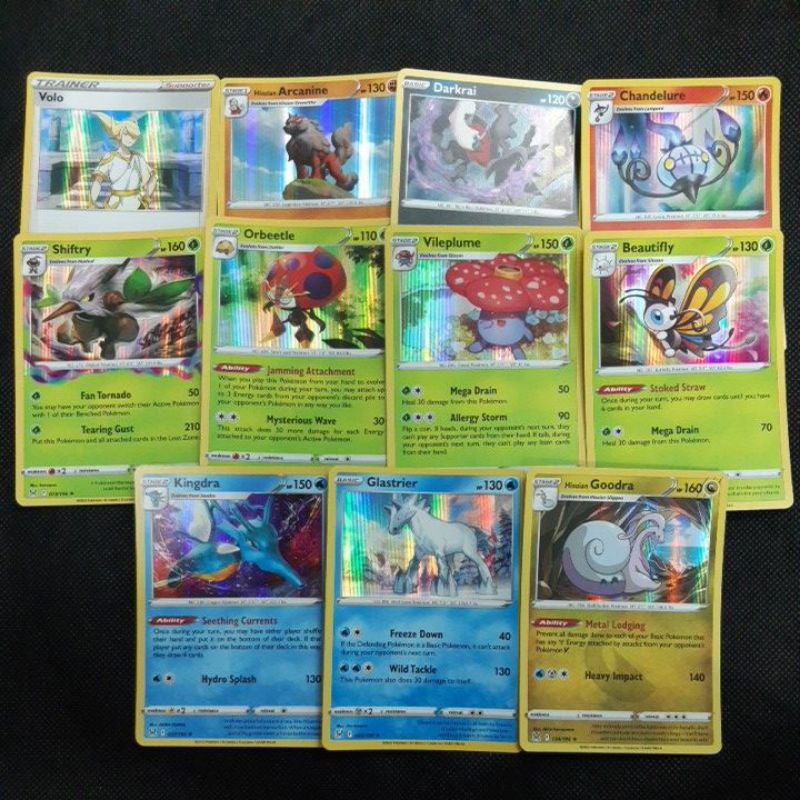 Pokemon Card TCG: Lost Origin Rare Holo: Volo/ Arcanine/ Darkrai ...