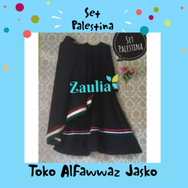 Wolfis Palestinian Gamis by Zaulia Hijab | Shopee Malaysia
