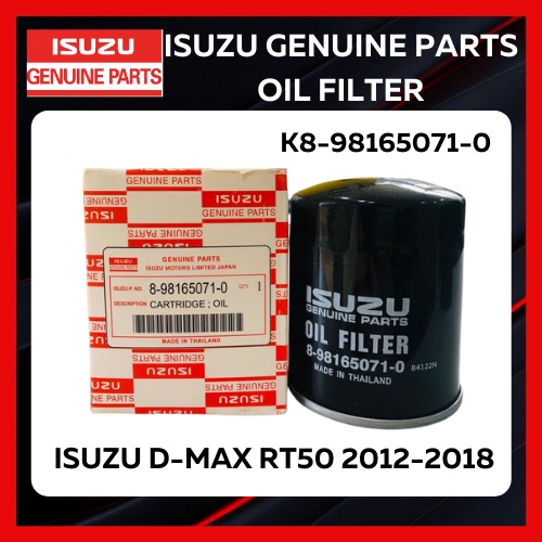 Isuzu Genuine Parts Oil Filter - Isuzu D-MAX RT50 2012-2018 K8-98165071 ...