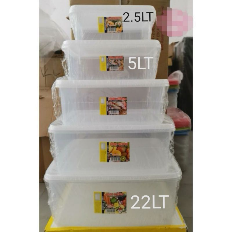 Food Container /Bekas Plastik bertutup /Multipurpose Container /Bekas ...