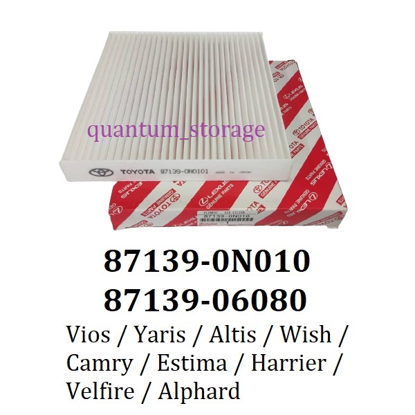 Toyota Cabin Pollen Air Cond Filter 87139-0N010 87139-06080 Vios Yaris ...
