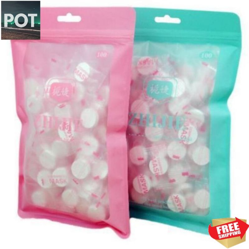 Peralatan Tisu Muka Moisturizing Compressed Disposable Face Mask Cotton ...