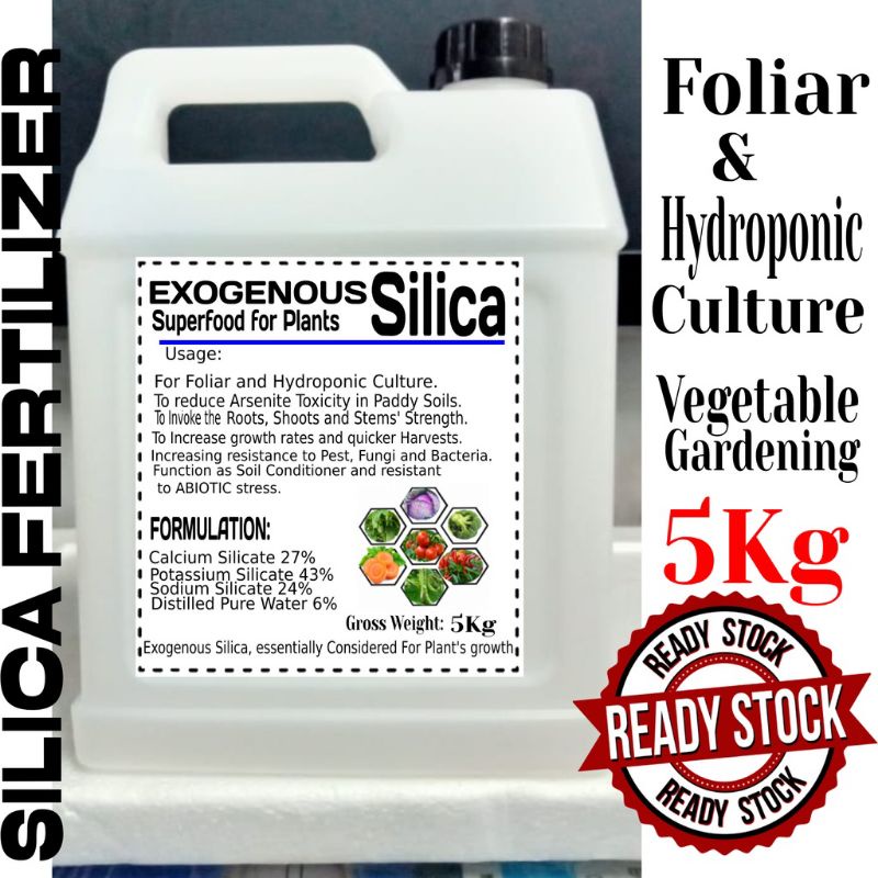 5Kg: Exogenous silicon Liquid Fertilizer/Silicate Supplementation ...