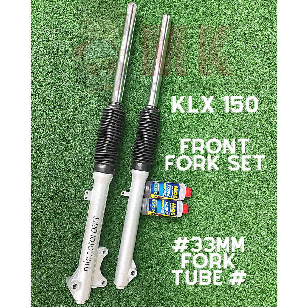 Kawasaki KLX 150 KLX150 Front Fork Set / 33mm Fork Tube / * Disc Brake * FORK OUTER ⚠️ FOC MOS ...