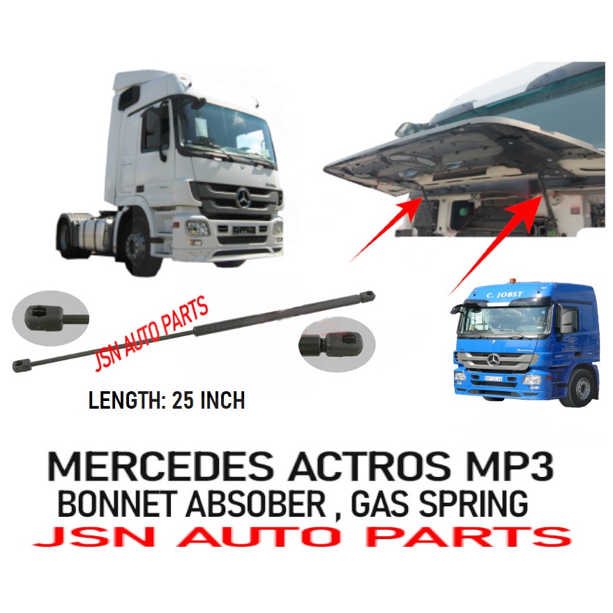 GAS SPRING BONNET ABSOBER MERCEDES ACTROS MP3 0019808464 | Shopee Malaysia
