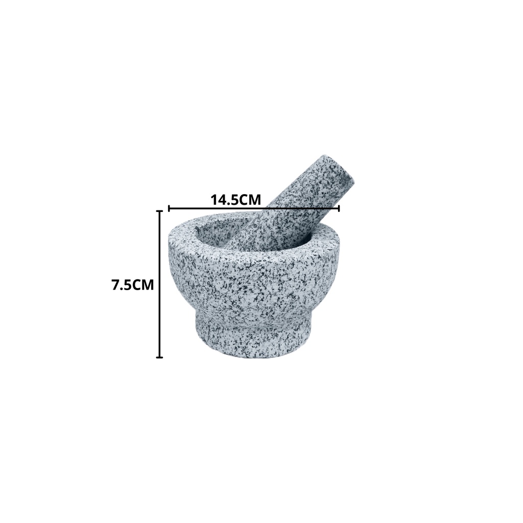 GDH Mortar and pestle / Lesung Batu ( Nature Granite Stone ) | Shopee ...