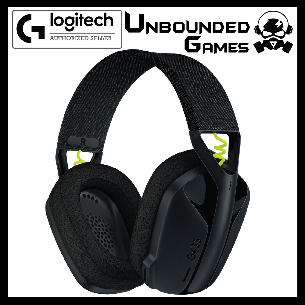 Logitech Gaming Headset G435 Lightspeed & Bluetooth Wireless Gaming ...