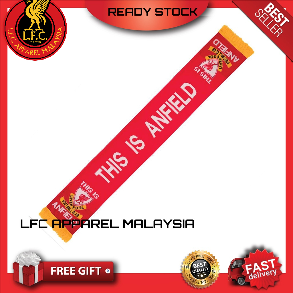 Liverpool FC Original This Is Anfield Mafla Scarf Scarves Original ...