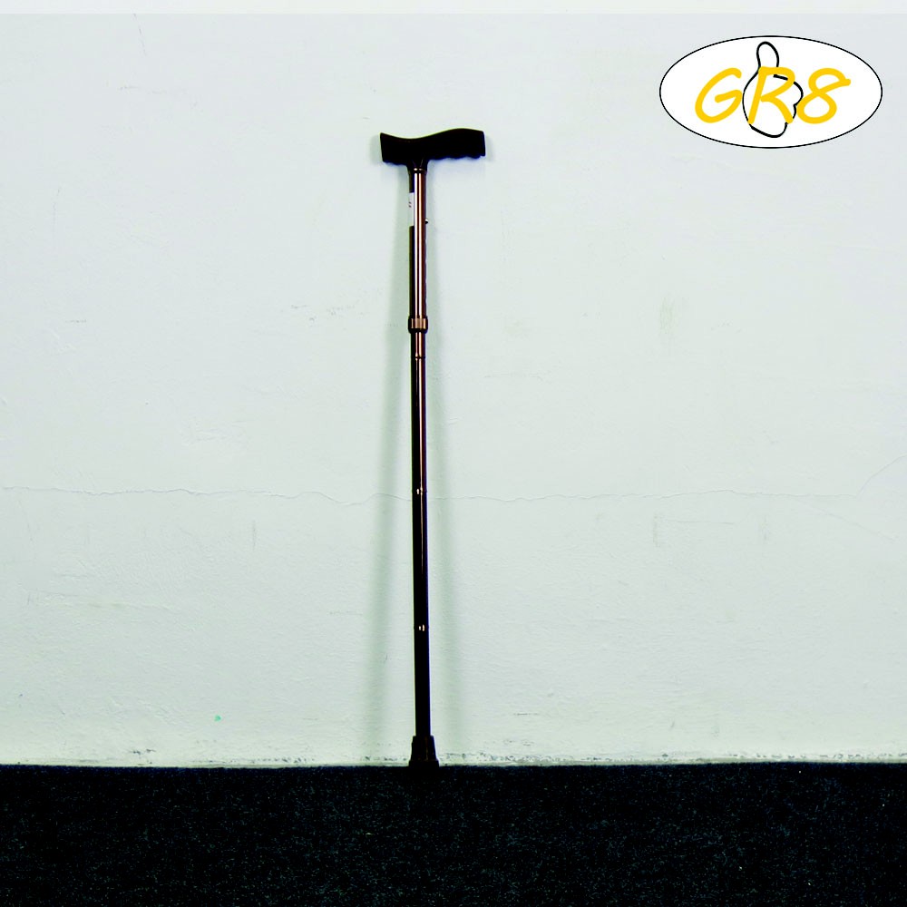 Tongkat Foldable T-shape Brown Walking Stick 81-91CM GR8 | Shopee Malaysia