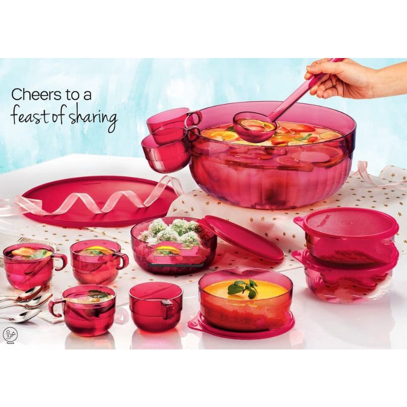 Tupperware - Roza Punch Serving Set | Shopee Malaysia