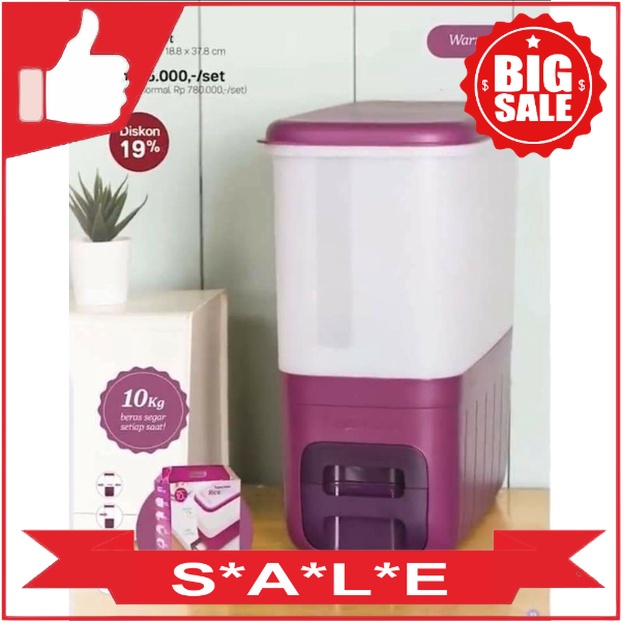 Tupperware Rice Smart dispenser for 10KG Tupperware Original Rice ...