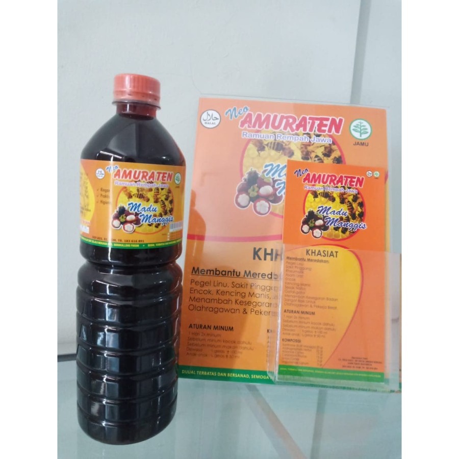 JAMU NEO AMURATEN 1 BOX 12 Botol (Ramuan Rempah Jawa - Madu Manggis ...