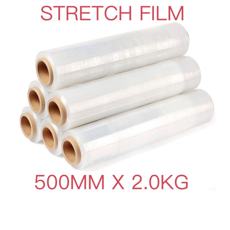 STRETCH FILM 500MM x 2KG x 23 MICRON x 1 ROLL | Shopee Malaysia