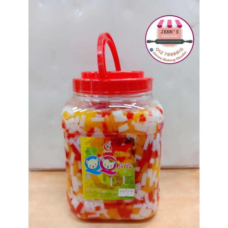 🔥READY STOCK🔥HALAL QQ JELLY 3 COLOUR JELLY RAINBOW JELLY TOPPING 3.8KG TOPPING JELI 三色Q果 Konyaku ...