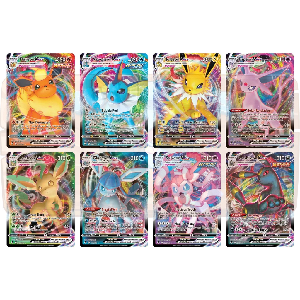 Eeveelutions VMAX / English Evolving Skies (Pokemon TCG) / Flareon ...