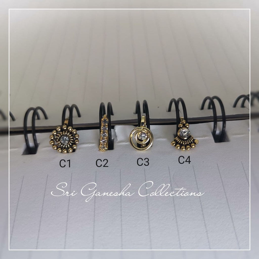 Nosepin Mukuthi Indian Nosering Nose Pin | Shopee Malaysia